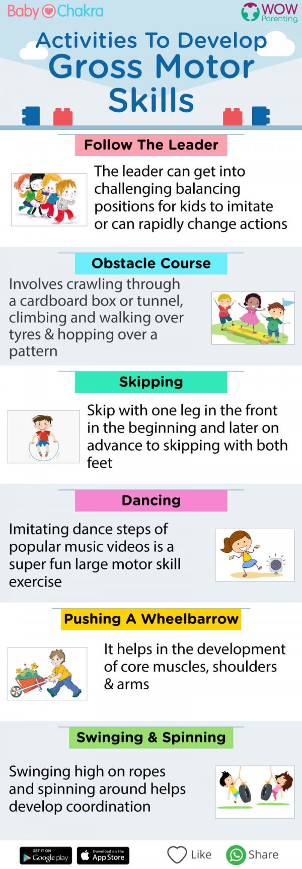 Activities to develop gross motor skills in children | WOW Parenting